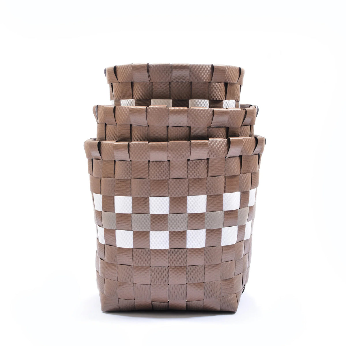 Brown Square Round Braided Baskets - Needs Store