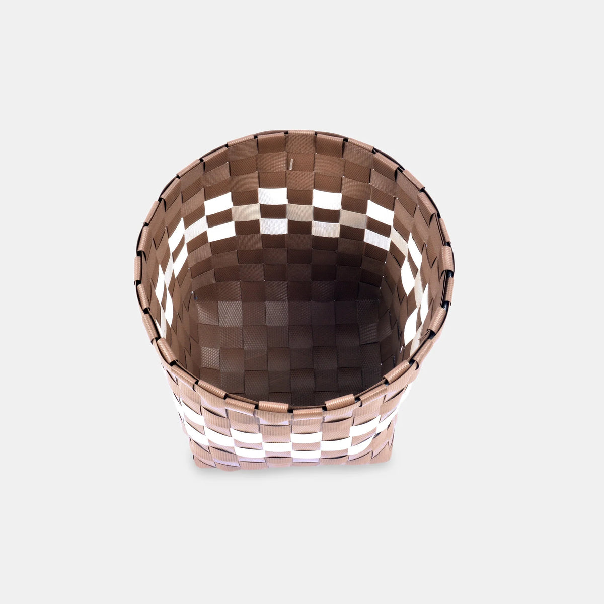Brown Square Round Braided Baskets - Needs Store