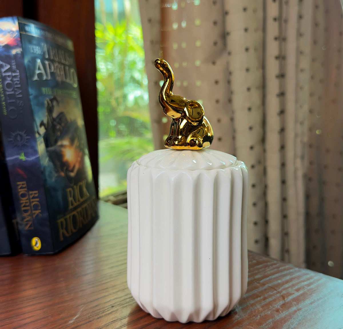White Ceramic Candy Jar - Needs Store