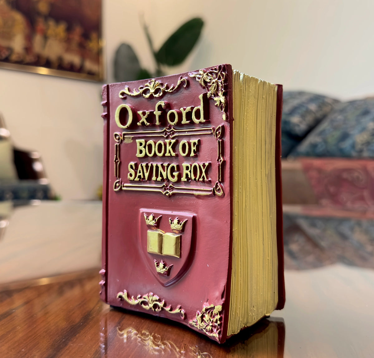 Book Shape Money Box - Red - Needs Store