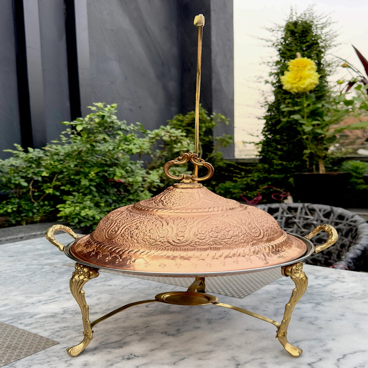 Engraved Copper Tawa Platter – Needs Store