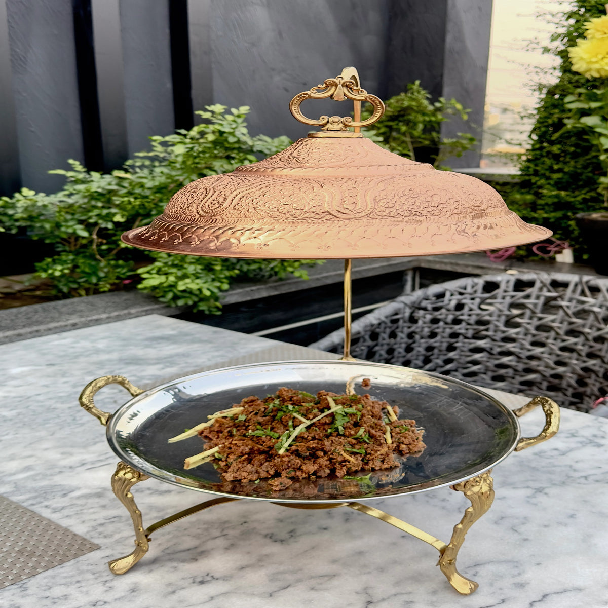 Engraved Copper Tawa Platter – Needs Store