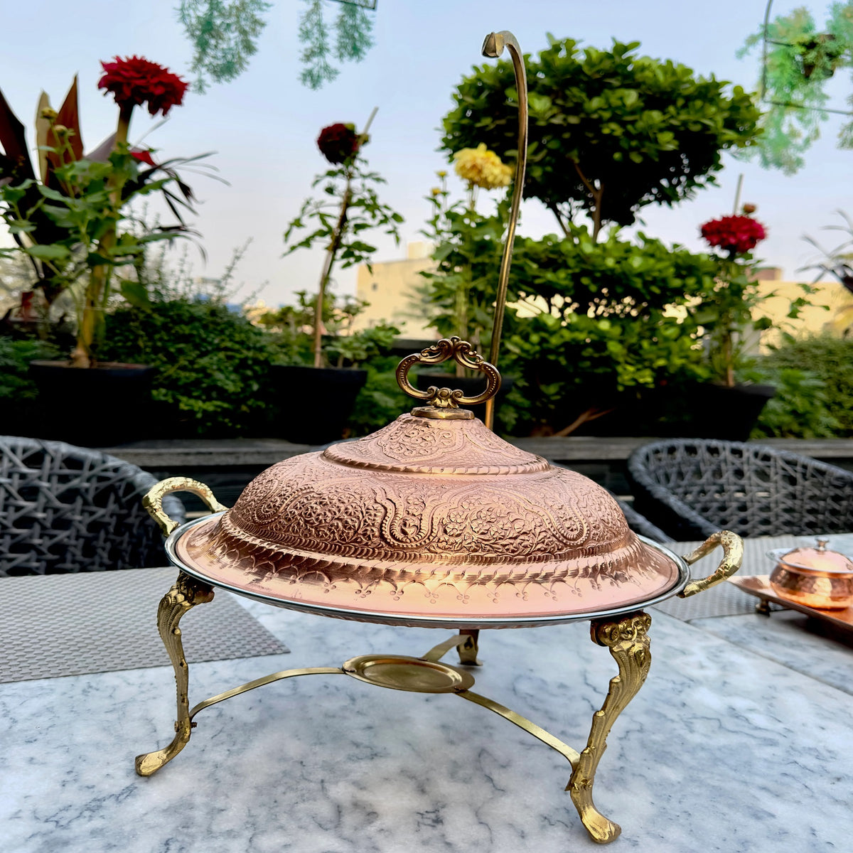 Engraved Copper Tawa Platter – Needs Store