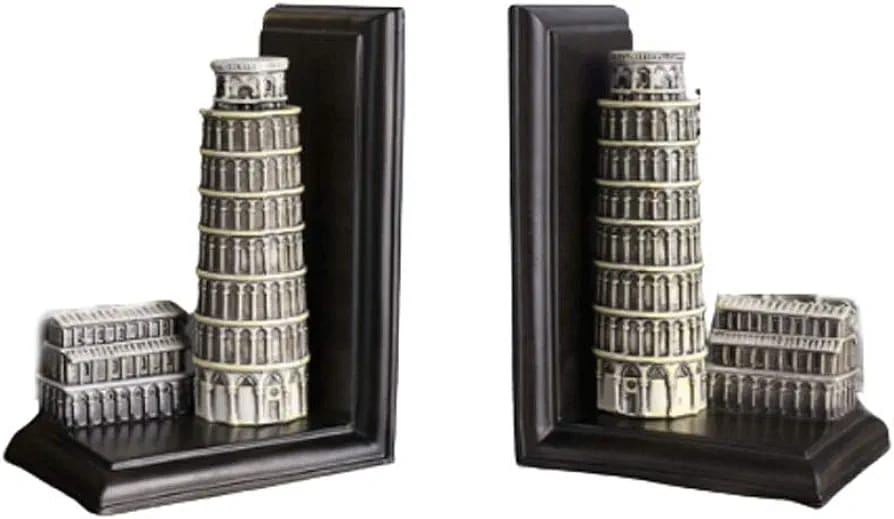 Antique European Building Mode Resin Bookends - Needs Store