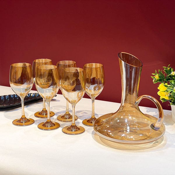 Luxury Water Set 7pcs - Golden Shaded – Needs Store