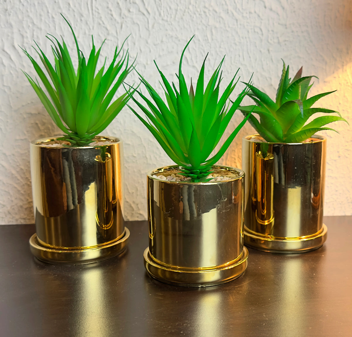 Golden Ceramic Planter Pots - Needs Store