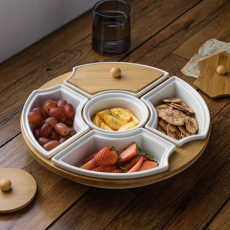 Round Snack Food Appetizer Platter Set – Needs Store