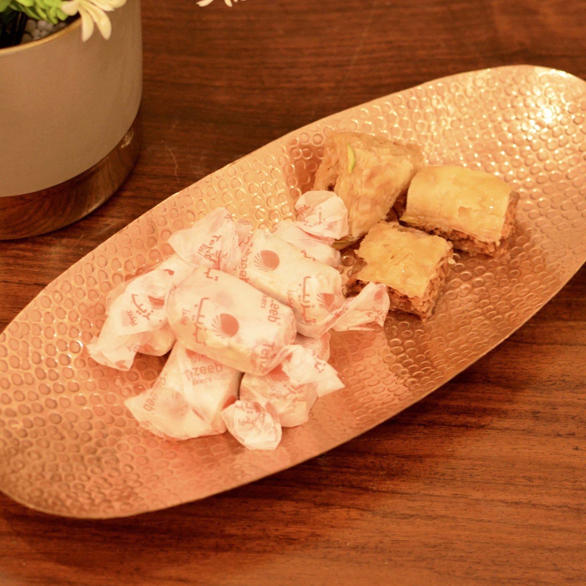 Boat-Style Hammered Copper Serving Platter | Buy Now - Needs Store