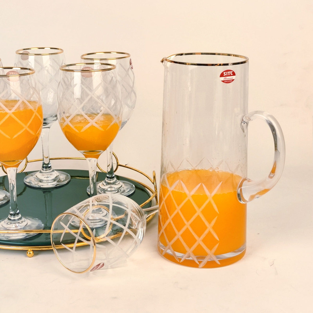 Cross Pattern Water Set 7 PCS - Needs Store