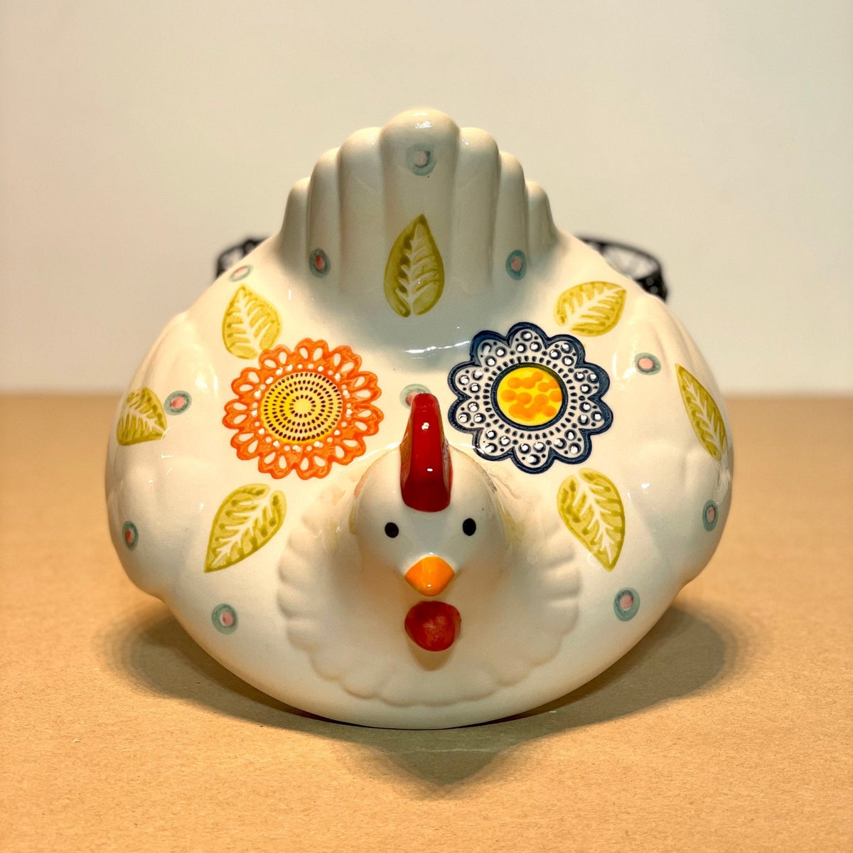 Eggs Basket with Ceramic Hen | Hen Basket | Buy Now - Needs Store