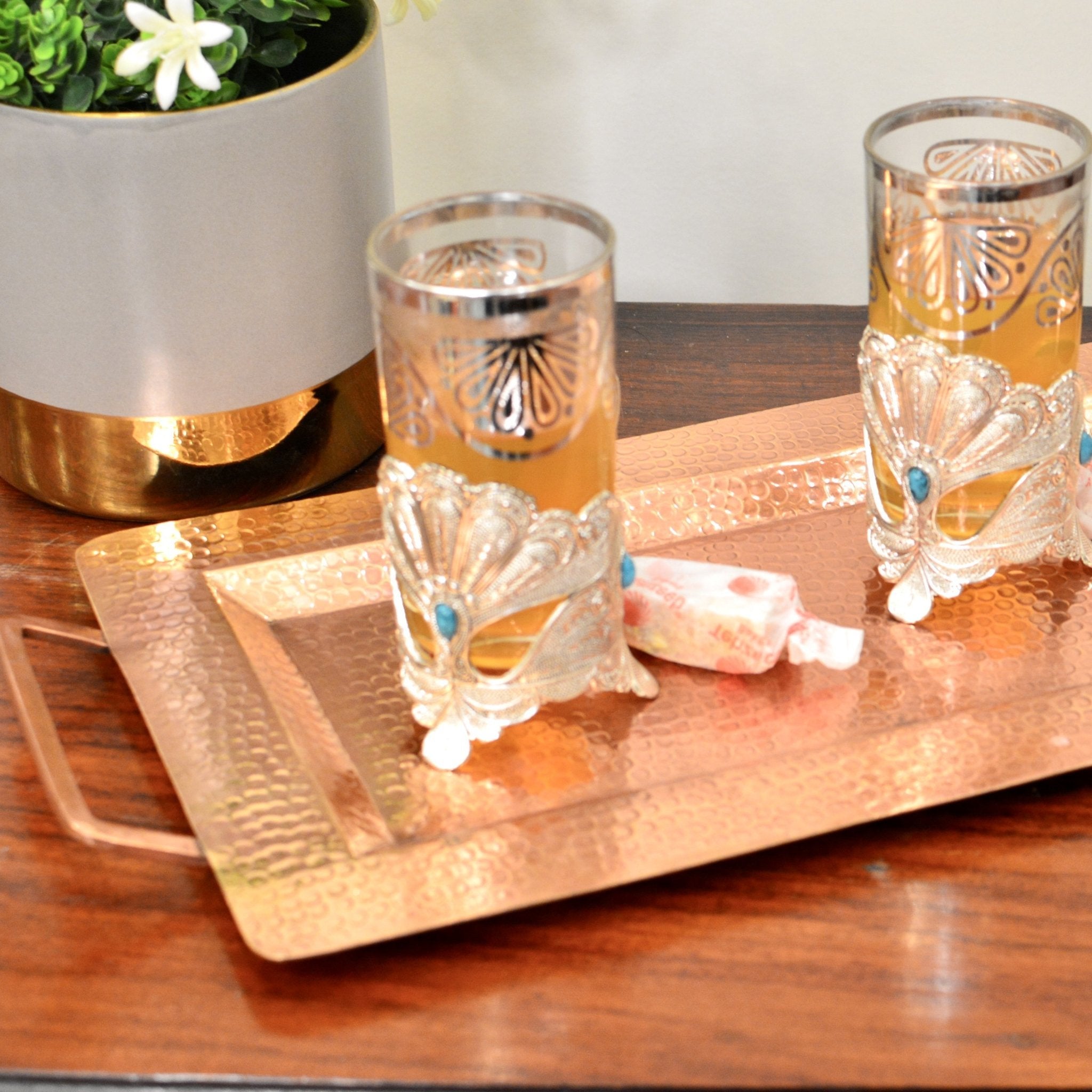 Hammered Copper Tray | Copper Decor | Buy Now - @Needs Store