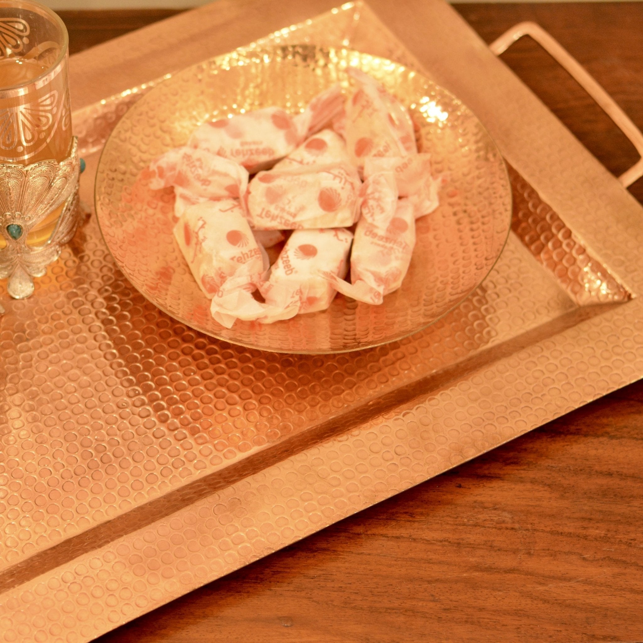 Hammered Copper Tray | Copper Decor | Buy Now - @Needs Store