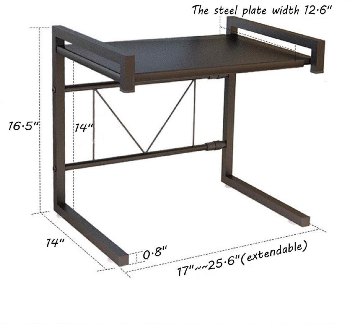 Metal Microwave Oven Rack & Toaster Stand Shelf – Needs Store