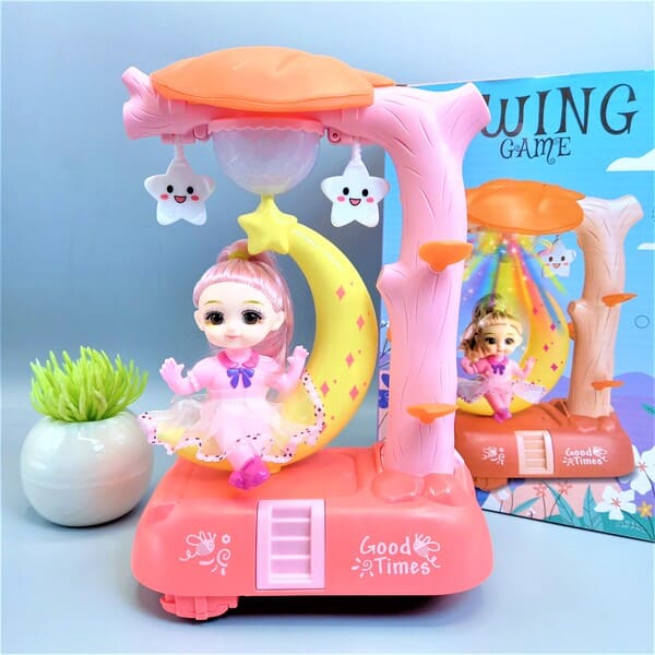 Musical Swing Doll With Rotating Moon - Needs Store