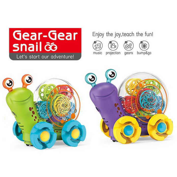 Universal Transparent Gear Snail Toy - Needs Store